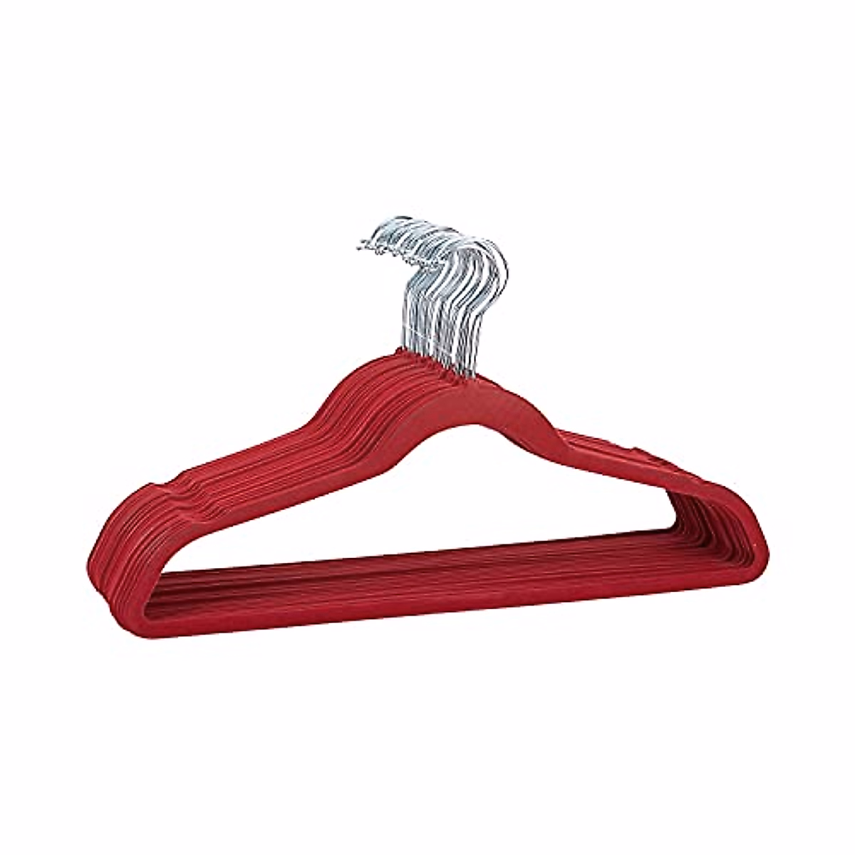 HangAroma Non-Slip Scented Velvet Hangers - Heavy Duty Clothes Hanger - Ultra Thin Space Saving 360 Degree Swivel Hook - Ideal for Coats, Jackets, Pants, & Dress - Watermelon - 6 Pack