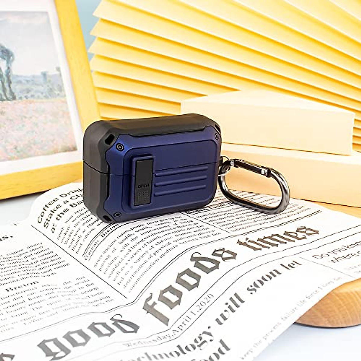 Adorable Case for Sony WF-1000XM4 Anime Cute Kawaii Protective Case Anti-Fall Headphone Case for Sony WF-1000XM4 Case Cover (Sony WF-1000XM4, Navy Blue)