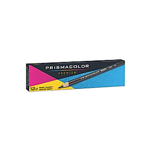 Prismacolor Ebony Graphite Pencils, Black Drawing Pencil Set | 12 Count Sketching Pencils