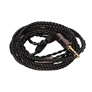 Jopwkuin Earphone Cable, Lossless Sound Quality Replacement 3.5mm Headphone Cable Flexible for UE900 for Headphones for UM PRO UM