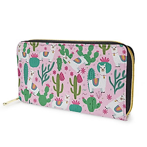 Mumeson Women RFID PU Leather Zip Around Wallet Corgi Print Clutch Travel Purse
