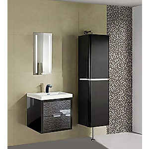 Krugg Kinetic LED Medicine Cabinet| Recessed or Surface Mount Mirror Cabinet w/Dimmer & Defogger (15"x30" Left Hinge)