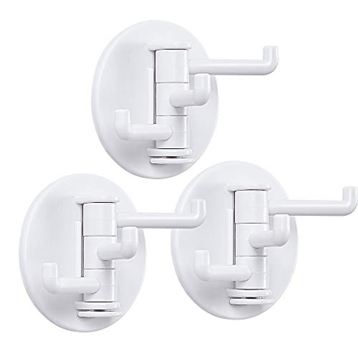 Adhesive Hooks, Towel Hooks for Bathrooms, Kitchen, Upgrade Adhesive Wall Hooks for Hanging Towels(3Packs)
