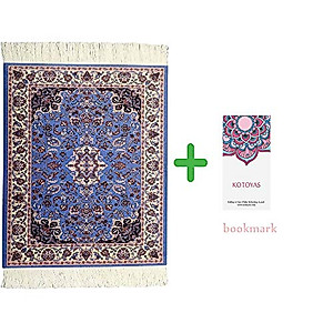 kotoyas Rug Mouse Pad, 2 Pack Woven Rug Bohemian Carpet Mouse Pad for Table Décor