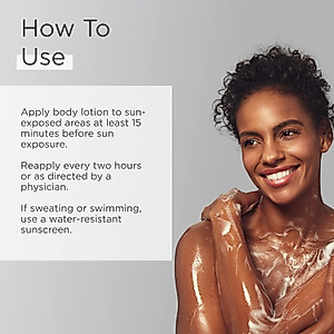 Glytone Daily Body Lotion Broad Spectrum SPF 15 with Glycolic Acid & Shea Butter, Retexturizing Moisturizer, Fragrance Free, 12 oz.