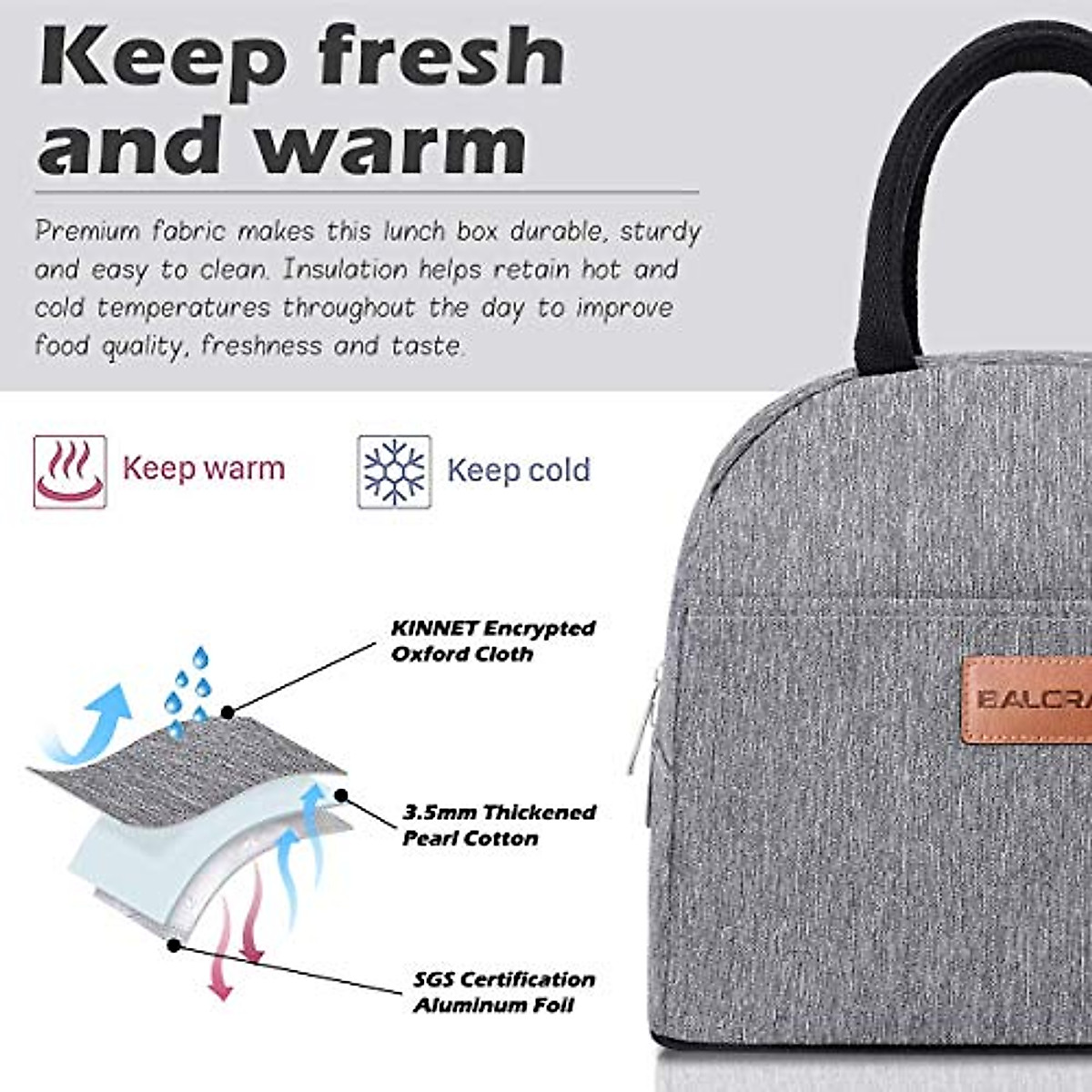 BALORAY Lunch Bag for Women Stylish Lunch Tote Bag Insulated Lunch Bags Lunch Box Insulated Lunch Container