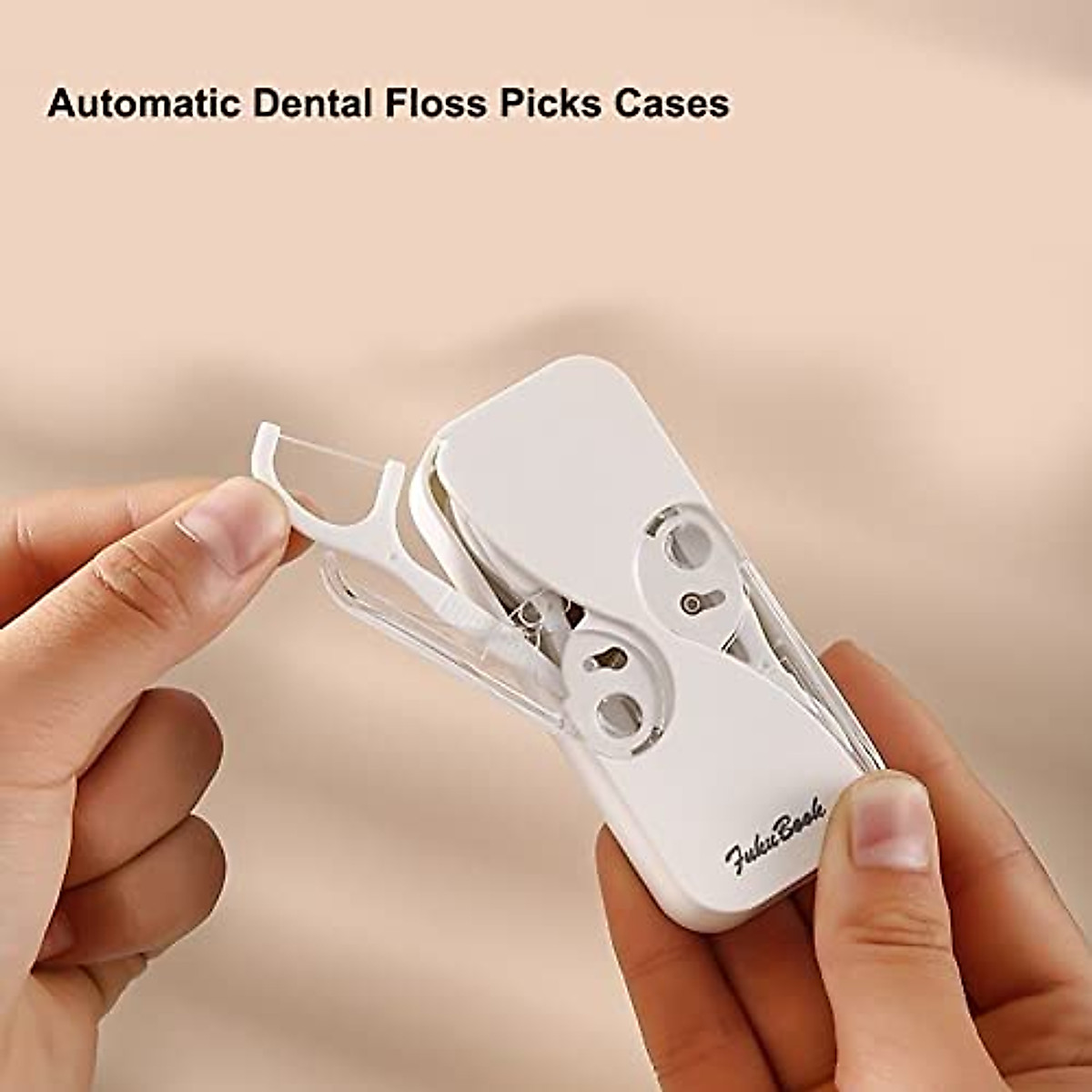 4 Pack Floss Pick Dispenser, Dental Floss Dispenser, Portable Floss Dispenser, Floss Dispenser Refillable, Dental Floss Portable Case with 48 Dental Floss Picks