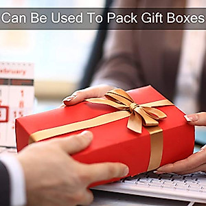 Zonon 100 Sheets Tissue Paper Wrapping Paper for DIY Crafts Birthday Present Holiday Party Gifts Wrapping, 13.78 x 19.69 Inch (Black, White and Red)