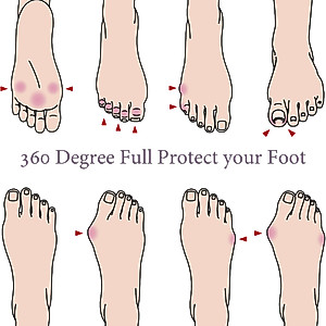 Silicone Toe Protectors for High Heel, Toe Pads, Gel Toe caps, Reusable Toe Sleeve for Women Pain Relief