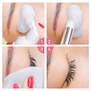 Veyelash Lash Shampoo 50 ML/1.69 FlOz Eyelash Shampoo for Lash Extensions Lash Cleaner Free Oil and Sulfate with a Brush Eyelash Wash