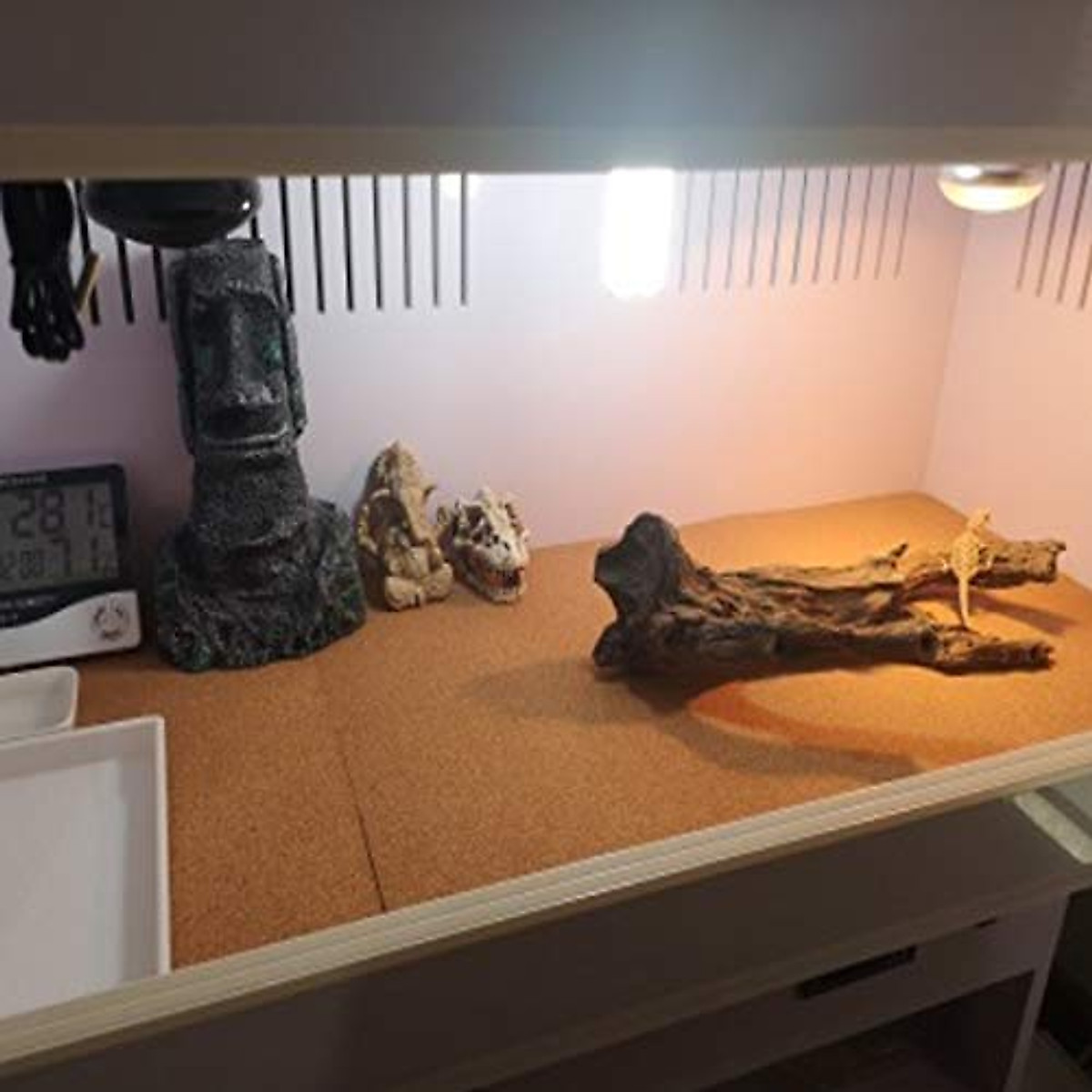 Hamiledyi Reptile Carpet Mat 4PCS Soft Tortoise Terrarium Substrate Climbing Liner for Lizards Gecko Iguana Bearded Dragon Turtles Snake Pet Bunny Rabbit Habitat Bedding