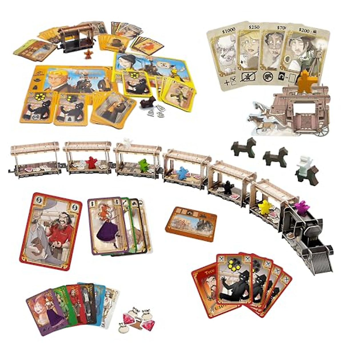 Colt Express BIG BOX Board Game - Base Game, Expansions, and New Bandit Included! Wild West Adventure Game, Strategy Game for Kids & Adults, Ages 10+, 2-9 Players, 40 Min Playtime, Made by Ludonaute