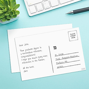 Sweetzer & Orange Blank Postcards for Mailing. 60 White 4x6 Blank Post Cards, Blank Mailable Postcards Set. Make Your Own Printable Postcards. 300gsm Postcard Paper Cardstock, Bulk Post Card Pack.