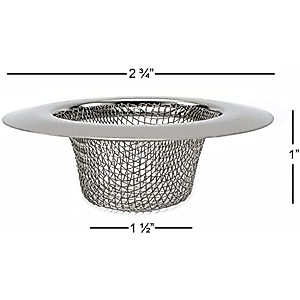 4pcs Bathroom Bathtub Sink Mesh Strainer Stainless Steel (Pack of 4)
