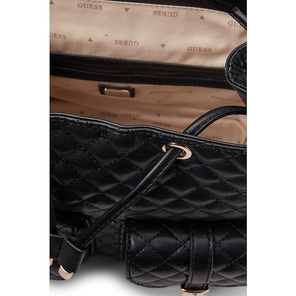 GUESS Adam Flap Backpack, Black