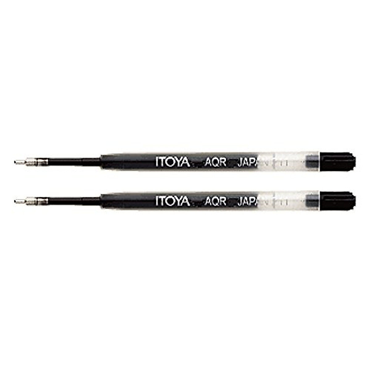 Itoya AQR-10BP-BK Aquaroller Pen Ink Refill 2-Pack Black