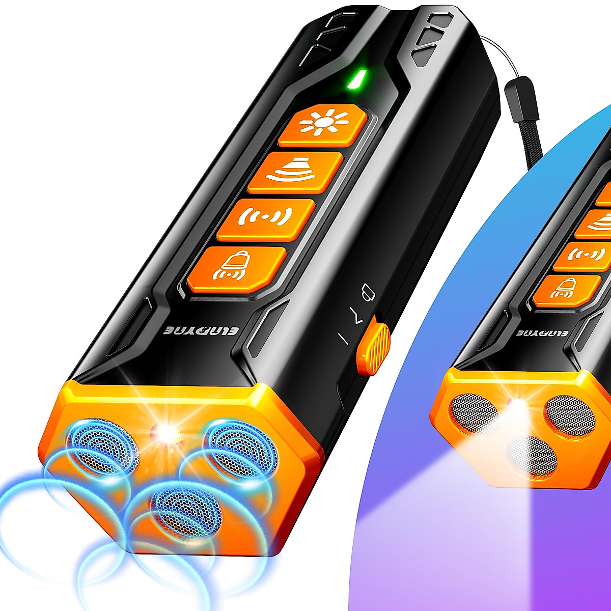 eladyne Ultrasonic Dog Bark Deterrent Devices, Anti Bark Dog Training & Behavior aids-3X Sonic Emitters 4 Modes 50ft Range Control－Barking Silencer Indoor & Outdoor, Rechargeable