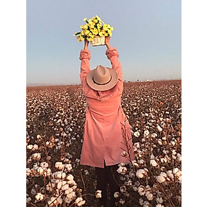 Lanzom Women Lady Classic Wool Fedora Hat Belt Buckle Wide Brim Panama Hat (Style A-Beige, One Size)