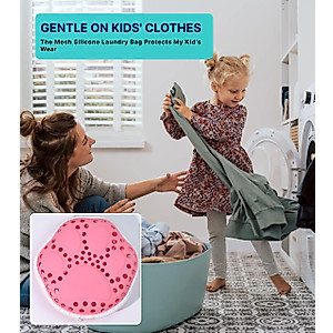 supuzz Cat Paw Shaped Silicone Laundry Bag with Zipper - Bra Washing Bags for Delicates - Mesh Bag for Lingerie - Wash Bag for Delicates