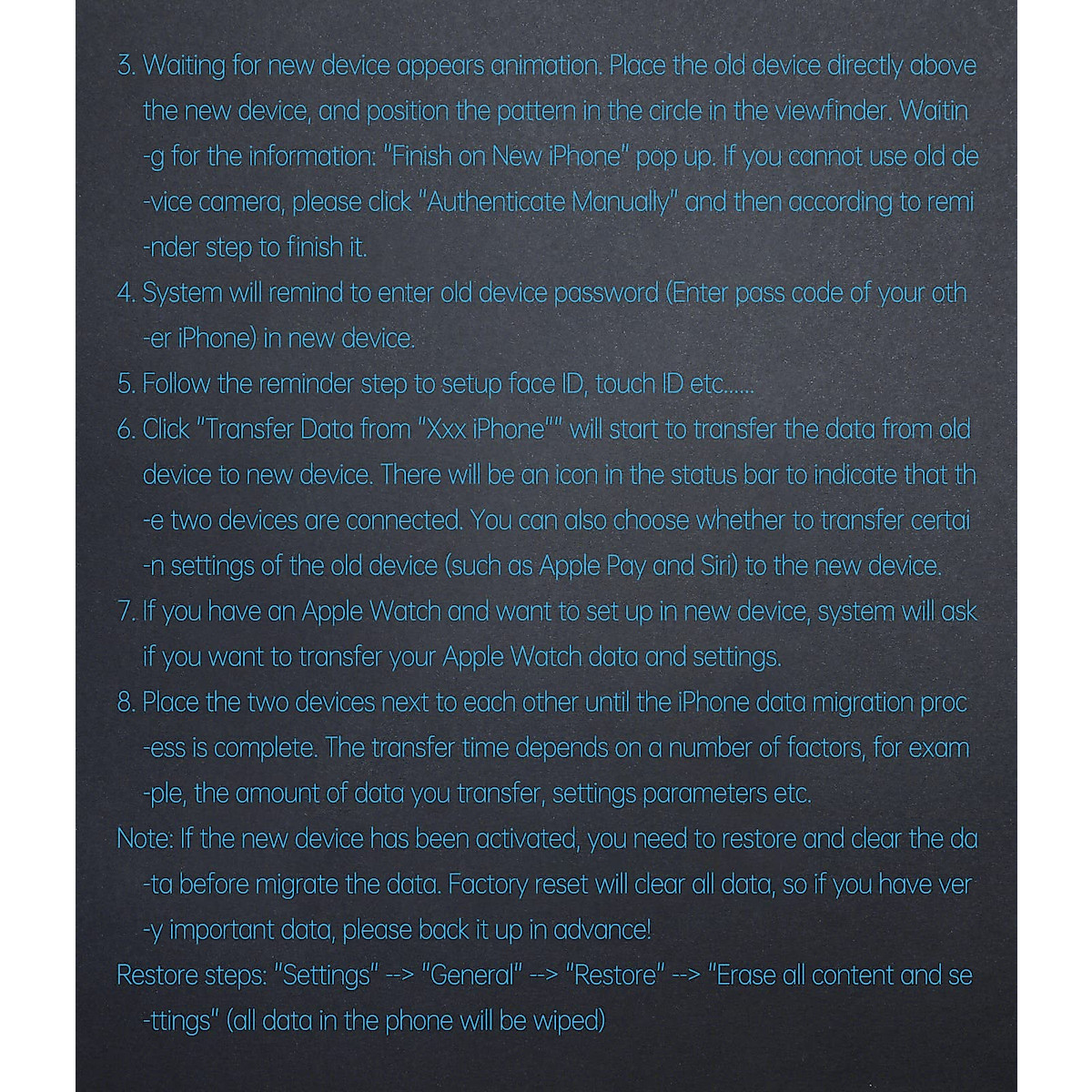 AMZPILOT Compatible for iPhone to iPhone Transfer Cable Male to Male Data Migration, iOS 14 to 8 pin OTG Cable Sync Photo/Video Wired Cord, for iPhone 14/13/12 Mini/Pro Max/11/Xs/Xr/8 Series - 0.8ft