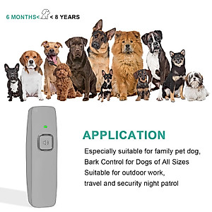 Svtrat Ultrasonic Dog Barking Control Device, Anti Barking Device Dog Barking Silencer Dog Bark Deterrent Devices 20ft Range Dog Training & Behavior Aids Anti Bark Device