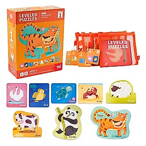 TOI Leveled Puzzles for Kids Aged 6 and Up, Toddler Puzzle Preschool Learning Jigsaw Puzzles, Large Pieces Educational Game for Boys Girls, Classic Education Step 7