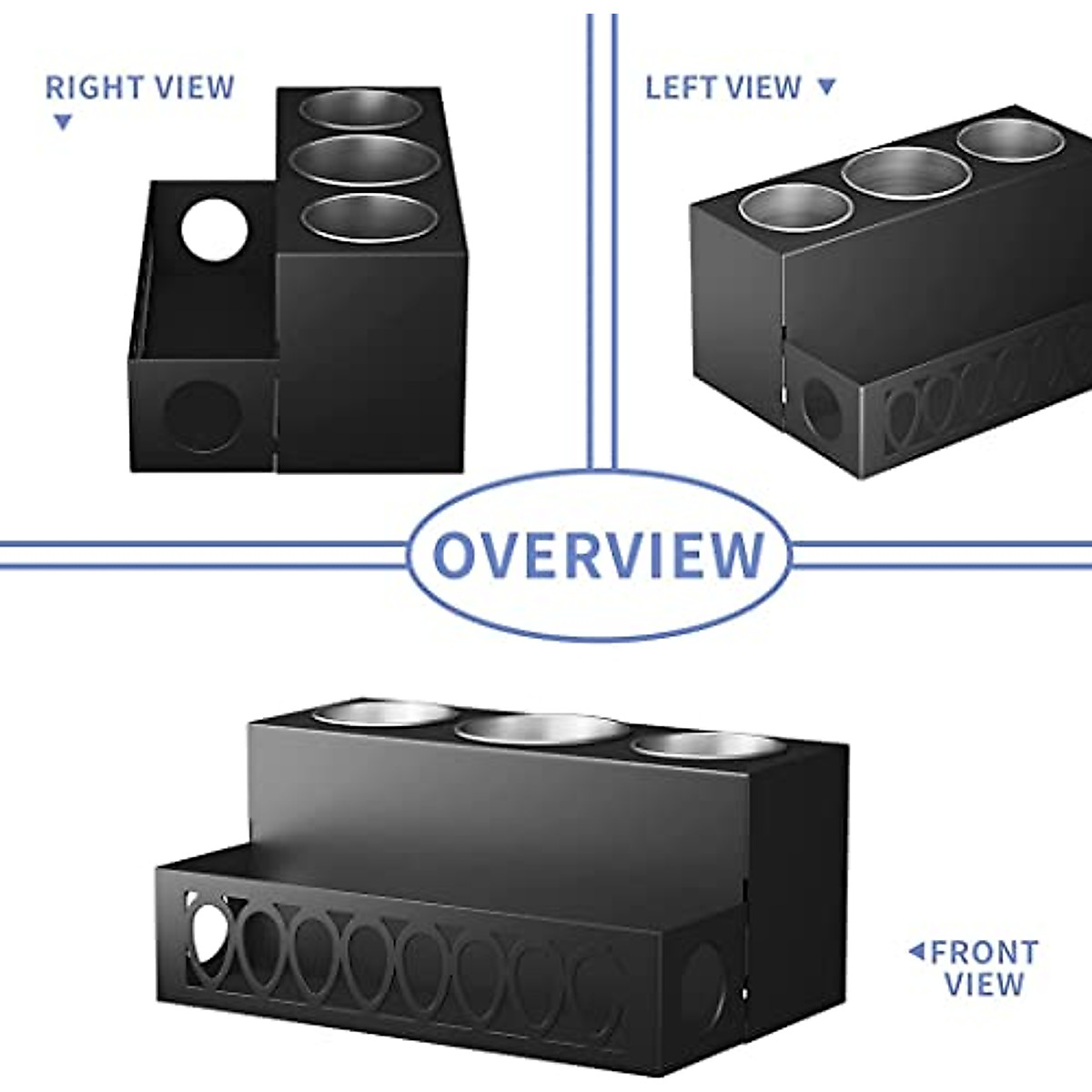 KOPOGTY Bathroom Organizer Cosmetic Organizer Multifunctional Organizer Toiletries Organizer Hair dryer storage rack bracket bathroom finishing kit