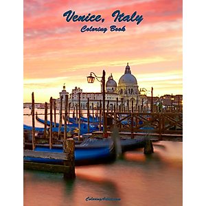 Venice, Italy Coloring Book