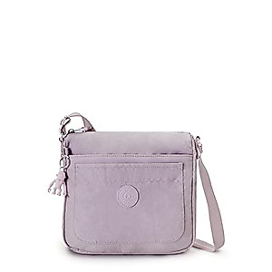 Kipling Women’s Sebastian Crossbody, Super Light, Durable Messenger, Nylon Shoulder Bag, Gentle Lilac