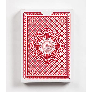 Triton® Premium Portable Poker Table Mat 10 Player + Triton Premium Poker Playing Cards for Texas Holdem Poker