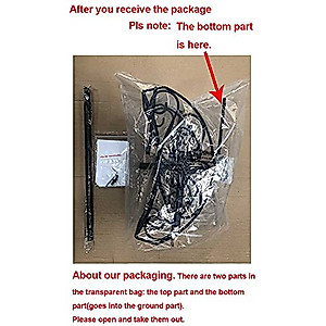 TREEZITEK Garden Hose Holder Hanger Detachable Metal Sturdy Water Hose Storage Stand for Outside Yard Lawn,Black