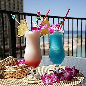 ALINK 100-Pack Cocktail Picks, Colorful Pearl Fancy Toothpicks for Appetizers, Wooden Food Picks Skewers for Food, Drinks, Fruits Party, Charcuterie Accessories - 4.72 inch