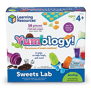 Learning Resources Yumology Science Sweets Lab,STEM Toys, Candy Experiments, Science Kit for Kids, Fun Gifts for Kids, 16 Pieces, Ages 4+