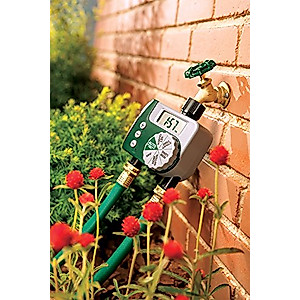 Orbit 58910 Programmable Hose Faucet Timer, 2 Outlet, Green