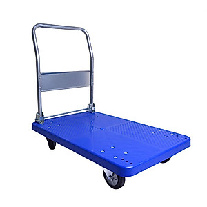 Generic Carts,Platform Trucks,Home Hand Trolley Folding Truck Cart Heavy Duty Flat Bed Transport Warehouse Office/a