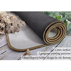 Lettering Modern Coffee Time and Coffee Cup Indoor Doormat Durable Welcome Front Door Mats Entryway Rugs Non-Slip Absorbent Area Rugs Resist Dirt Carpet for Room Decor 16x24 Inch