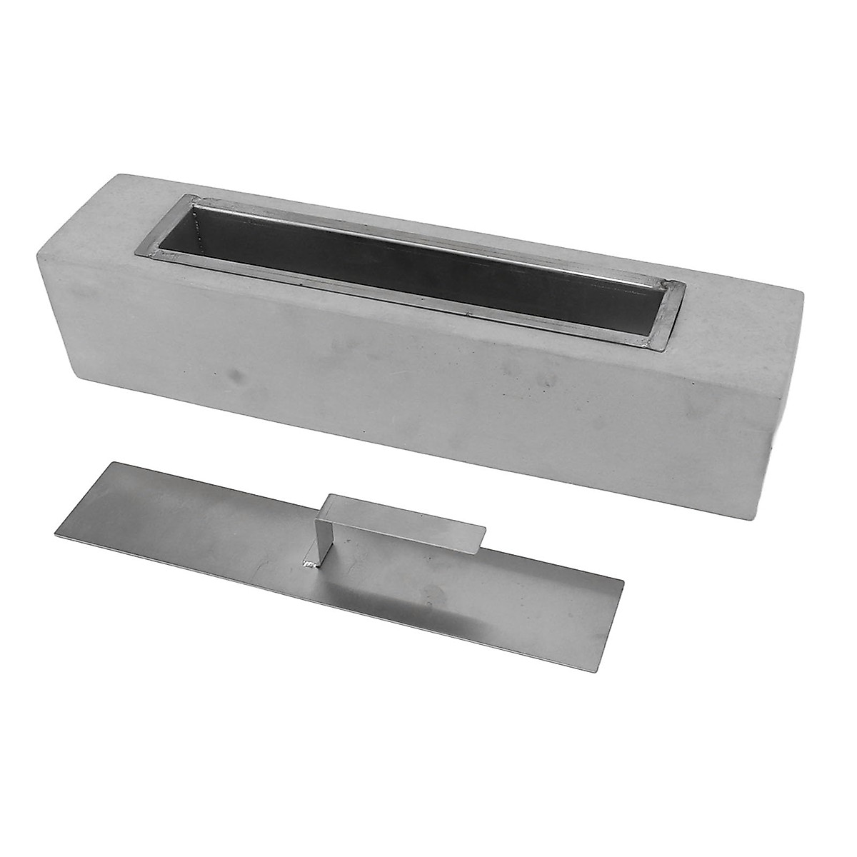 ICRPSTU Fireplace Indoor Table Fireplace Hot Cement Stainless Steel Real Fire Effect for Home