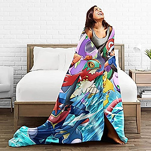 Anime Blanket Merch Ultra Soft Throw Blanket Warm Bed Blanket for Travelling Camping Living Room Sofa Bedroom Decor Gifts（40"x30" Style-1）