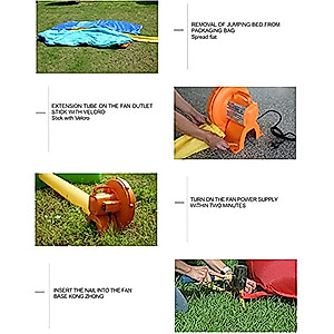 Inflatable Castle for Children,/Indoor and Outdoor Large-Scale Park Trampoline/Slide Rock Climbing/Small Household Playground/Safe and Non-Toxic/Easy to Clean