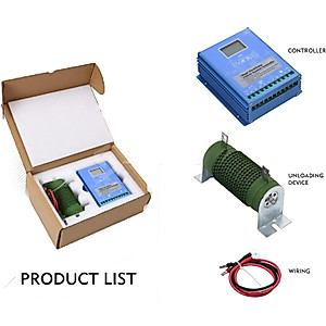 LiuSj JUnSt 10000W Wind Solar Hybrid System MPPT Charge Controller,12V/24V/48V with Dump Load Wind Turbine Generator Solar Panel Auto Regulator,48v