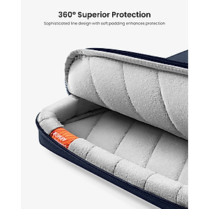 tomtoc 360 Protective Laptop Shoulder Bag for 15 Inch New MacBook Air M3/A3114 M2/A2941 2024-2023, 15 Inch Microsoft Surface Laptop 6/5, Water-Resistant Accessory Case for MacBook Pro A1990 A1707