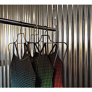 NAHANCO BFWB12 Ladies Wire Body Shape Swimwear/Bikini Hanger, Black (Pack of 12)