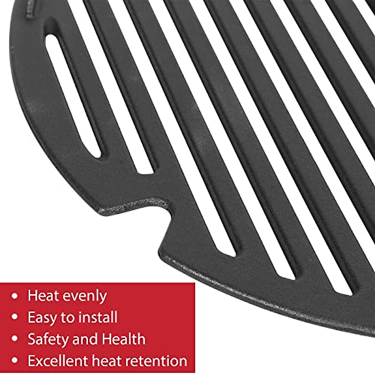 GLOWYE Cooking Grate for Kamado Joe KJ15090620, Grill Grate for kamado Joe Grill Accessories, Sear Plate for Kamado Joe Classic I, Classic II, Classic III Series & Kamado Joe JR, Cast Iron