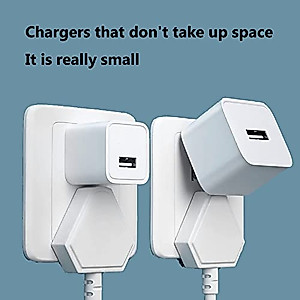 USB Wall Charger Cube,Small iPhone Charger Block,5W USB Power Adapter Wall Charger Brick Travel Plug Compatible with iPhone 11/Pro Max/XS Max/Xs/XR/8/7/6/Plus/5/SE/iPad/Samsung/Android/LG/Kindle/Micro