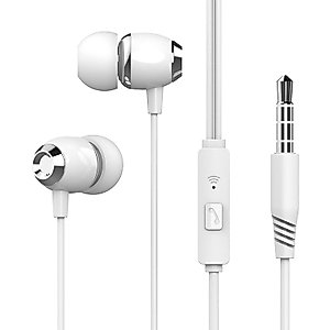 Wired Earphones Hi-Fi Sound Headphones Handsfree Mic Headset Earbuds Compatible with Motorola Moto G Play (2021) - Moto G Power (2020) - Moto G Power (2021) - Moto G Pure - Moto G Stylus