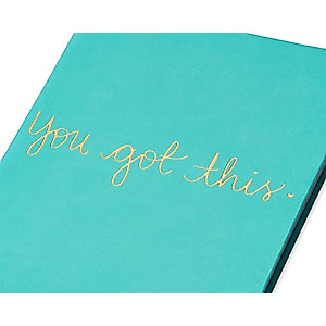 Eccolo Dayna Lee Collection Mint “You Got This” 8x6" Flexi-cover Journal/Notebook, Acid-free Lined Sheets