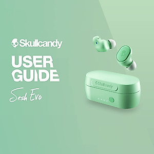 Skullcandy Sesh Evo In-Ear Wireless Earbuds - Mint (Discontinued by Manufacturer)