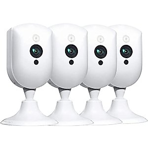 Home Security Cameras 4pcs with 1080P Night Vision Sound/Motion Detect, Indoor Cameras with Phone app, Surveillance IP Cameras Work with Alexa, 2 Way Talk Live Video for Baby Monitor/Pet/Kids