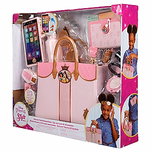 Disney Princess Style Collection Deluxe Tote Bag & Essentials [Amazon Exclusive], Pink