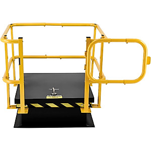 Global Industrial Global Industria Roof Hatch Safety Railing, Galvanized, 36"x24" & 36"x30"